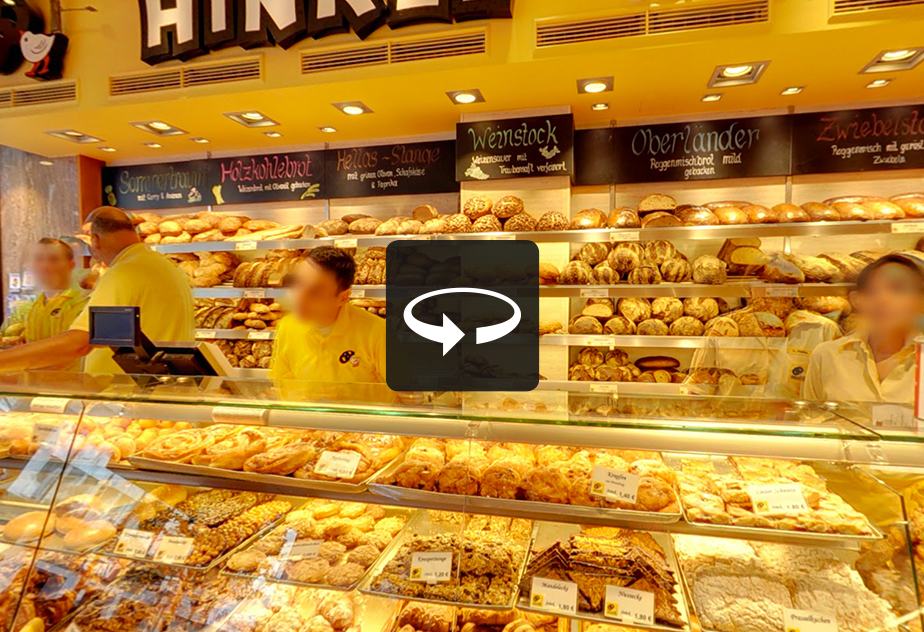 Bäckerei Hinkel Düsseldorf - 360-Innenansicht