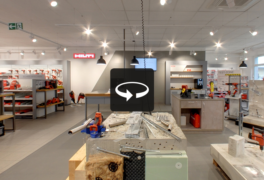 Hilti Store Bayreuth - 360-Innenansicht