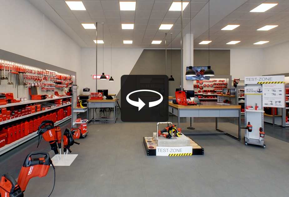 Hilti Store Dortmund - 360-Innenansicht