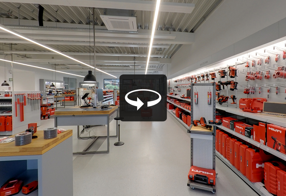 Hilti Store Düsseldorf - 360-Innenansicht